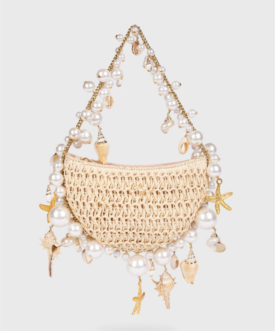 Seashell Raffia bag – pinkmanor